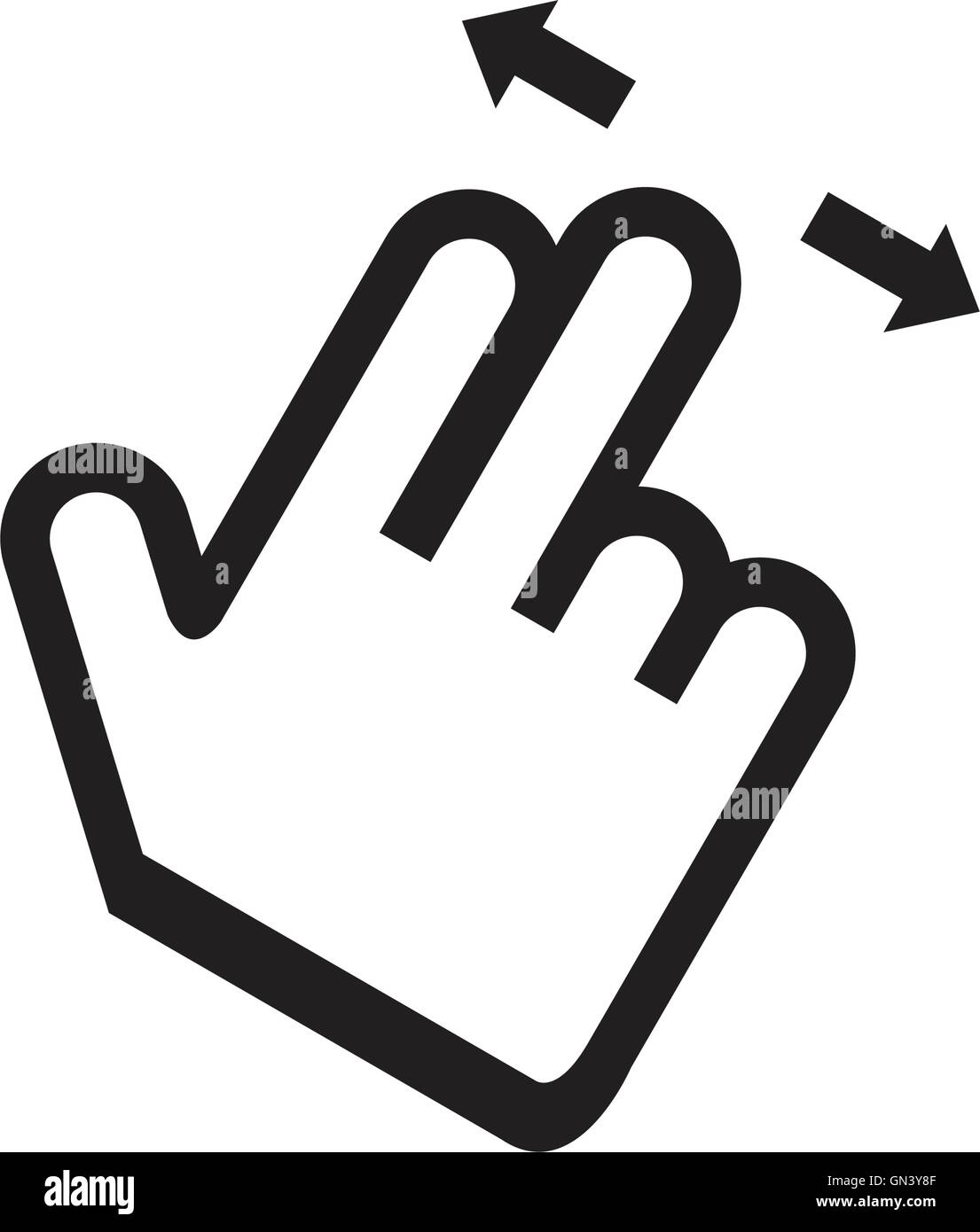 icon cursor hand vector design Stock Vector Image & Art - Alamy