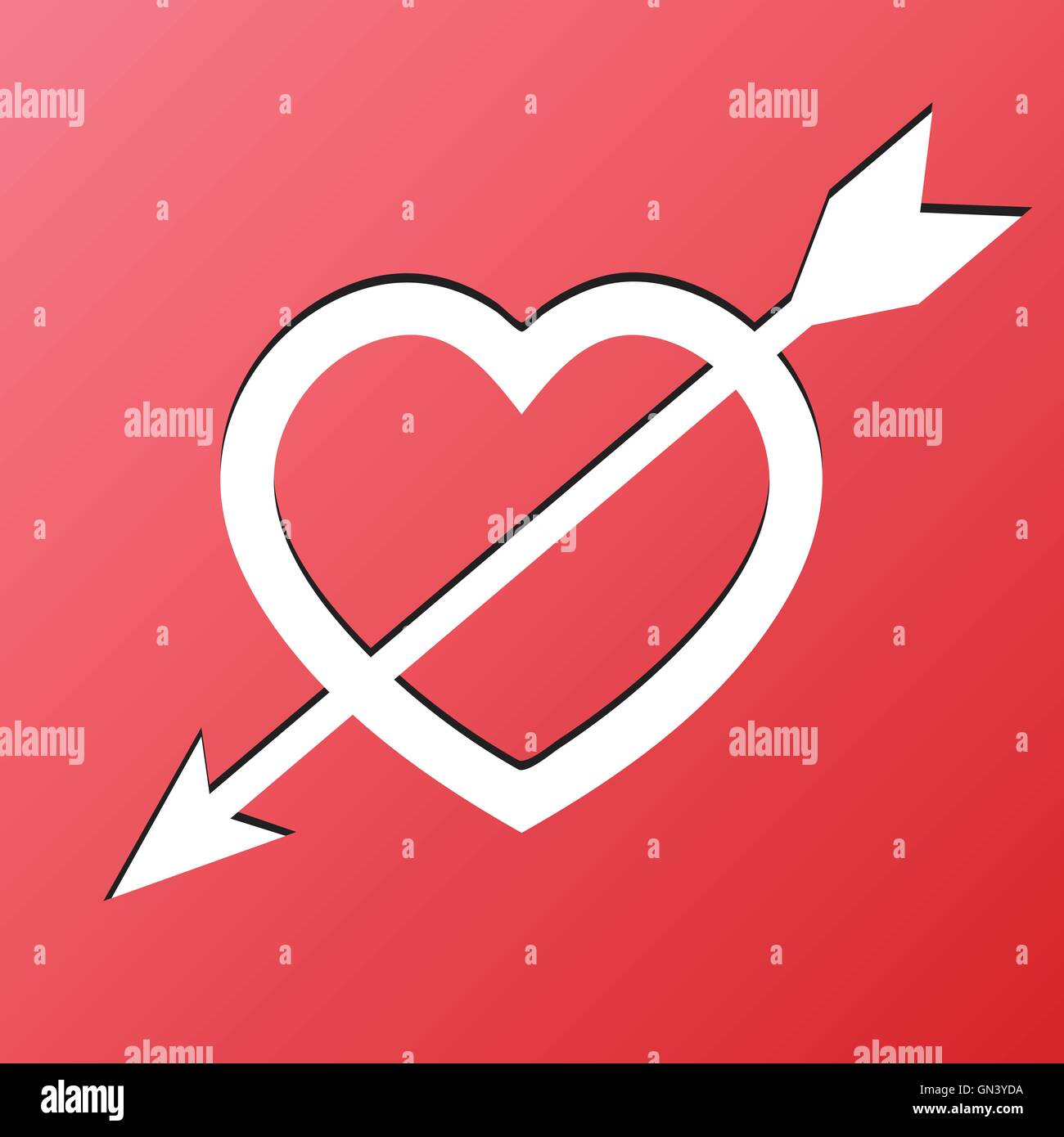 Carve love symbol Stock Vector Images - Alamy