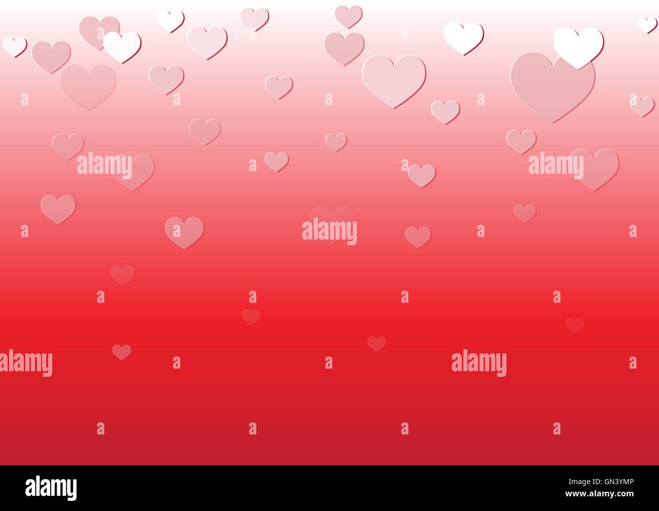 Falling Heart Red Background Stock Vector Image & Art - Alamy