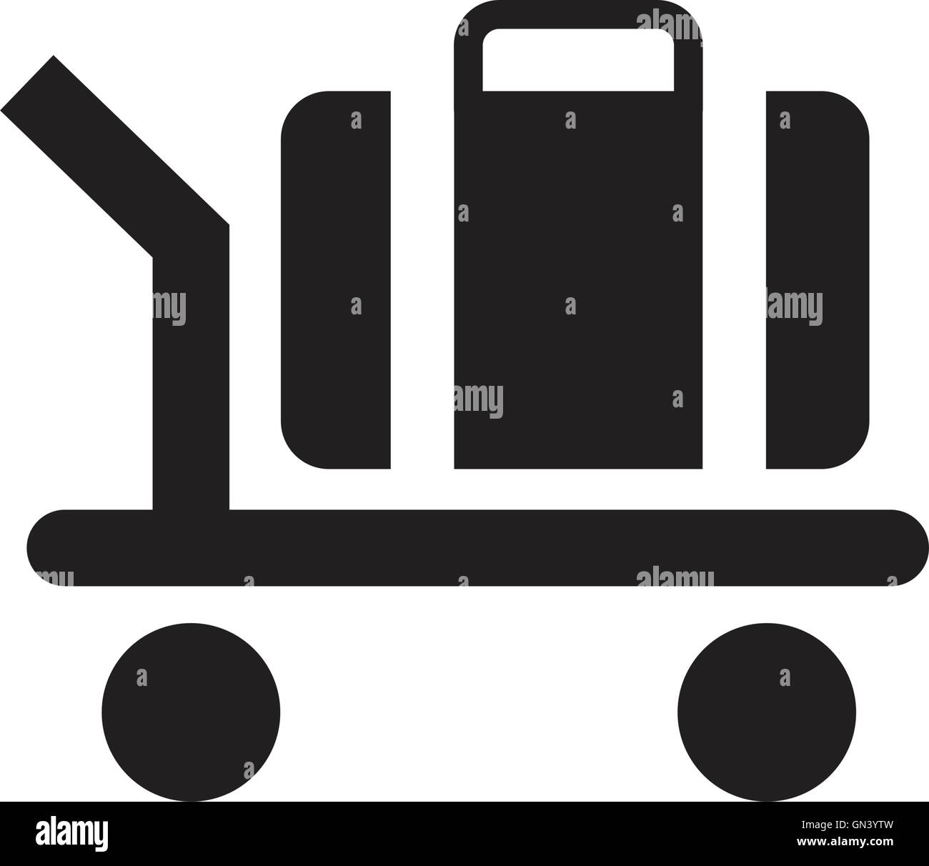 Bags shopping icon black Stock Vector Images - Alamy