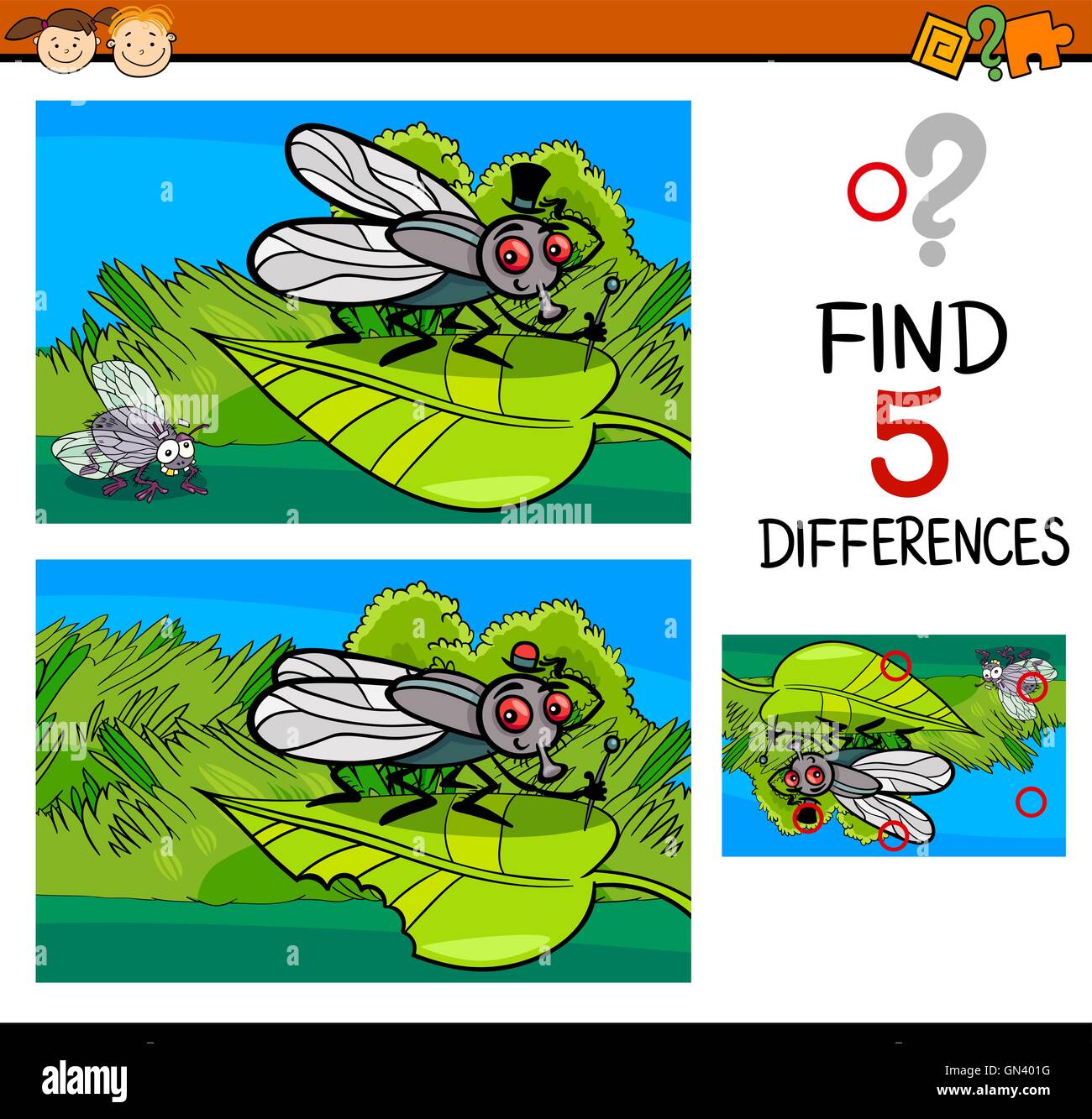 differences task for child Stock Vector Image & Art - Alamy