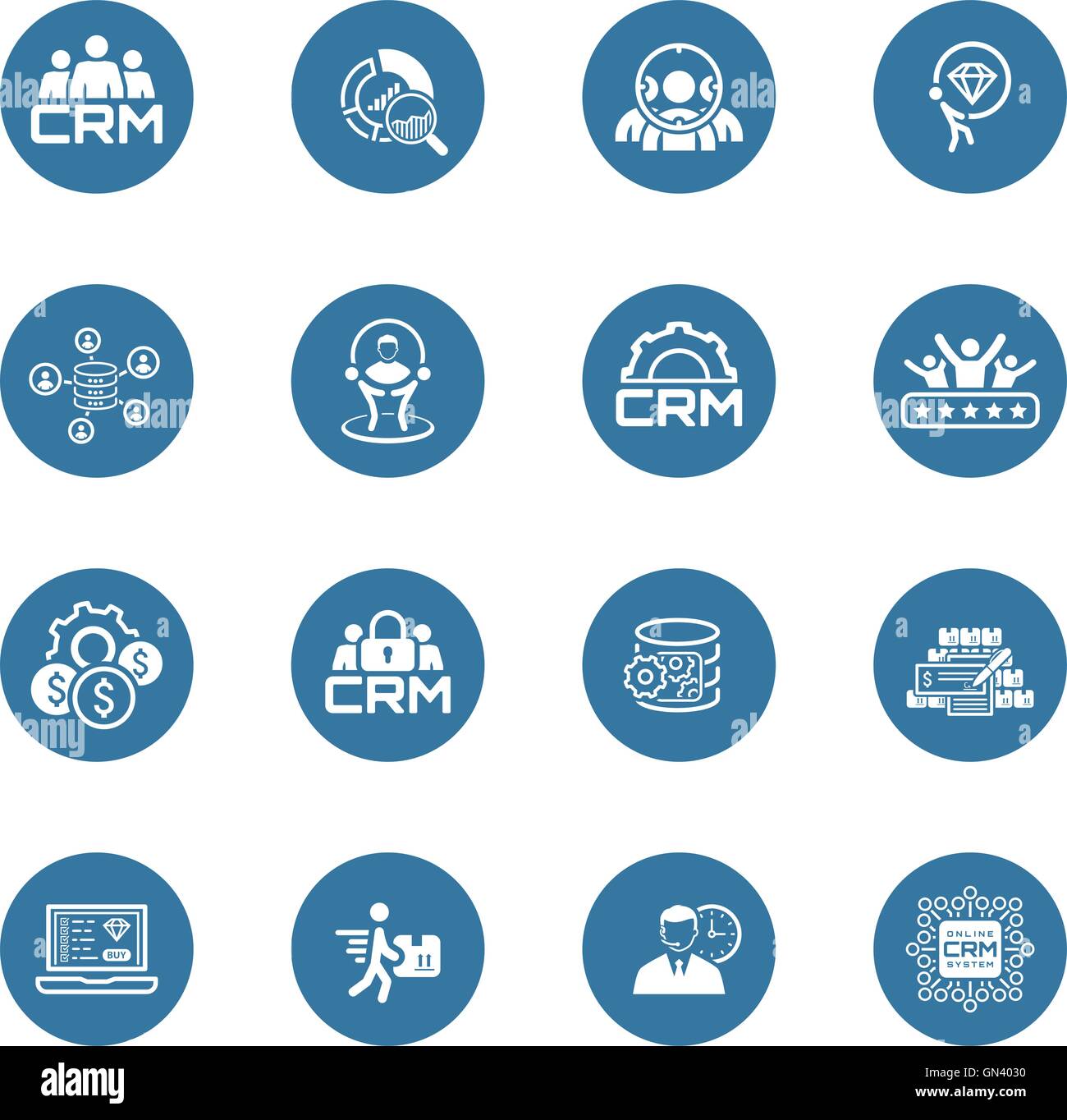 Flat Design Business Icons Set Stock Vector Image & Art - Alamy