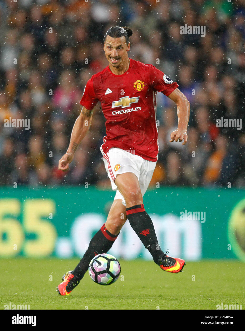 Manchester United's Zlatan Ibrahimovic during the Premier League match ...