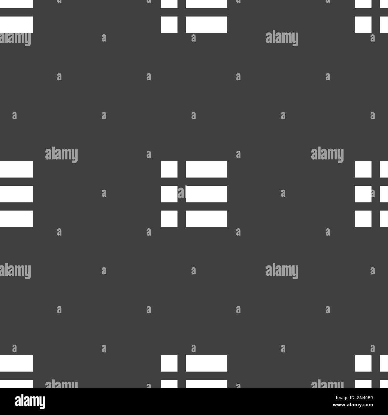 List menu, app icon sign. Seamless pattern on a gray background. Vector Stock Vector Image & Art ...