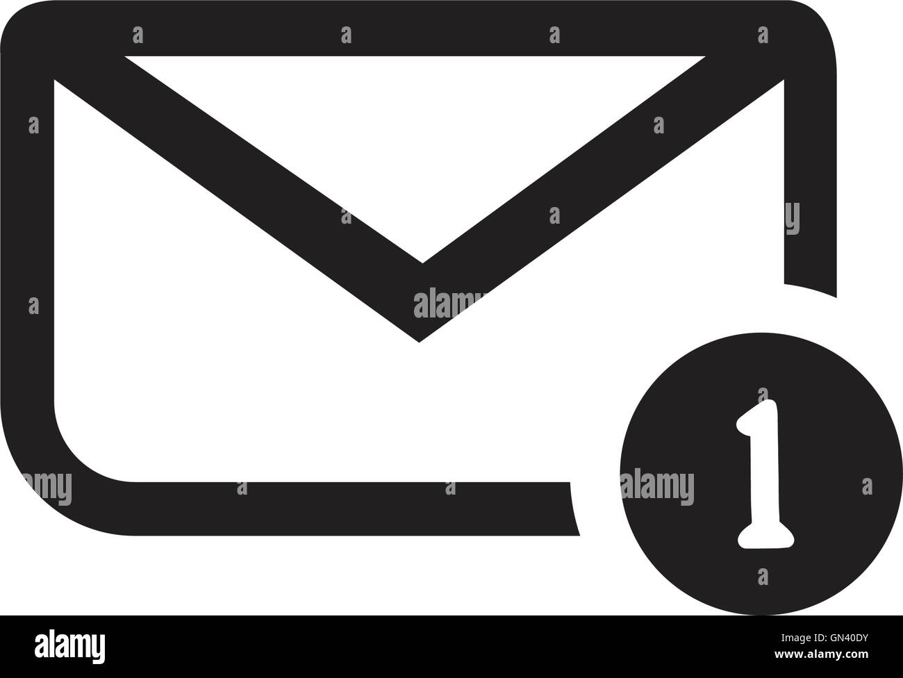 Mail icon vector Stock Vector Images - Alamy