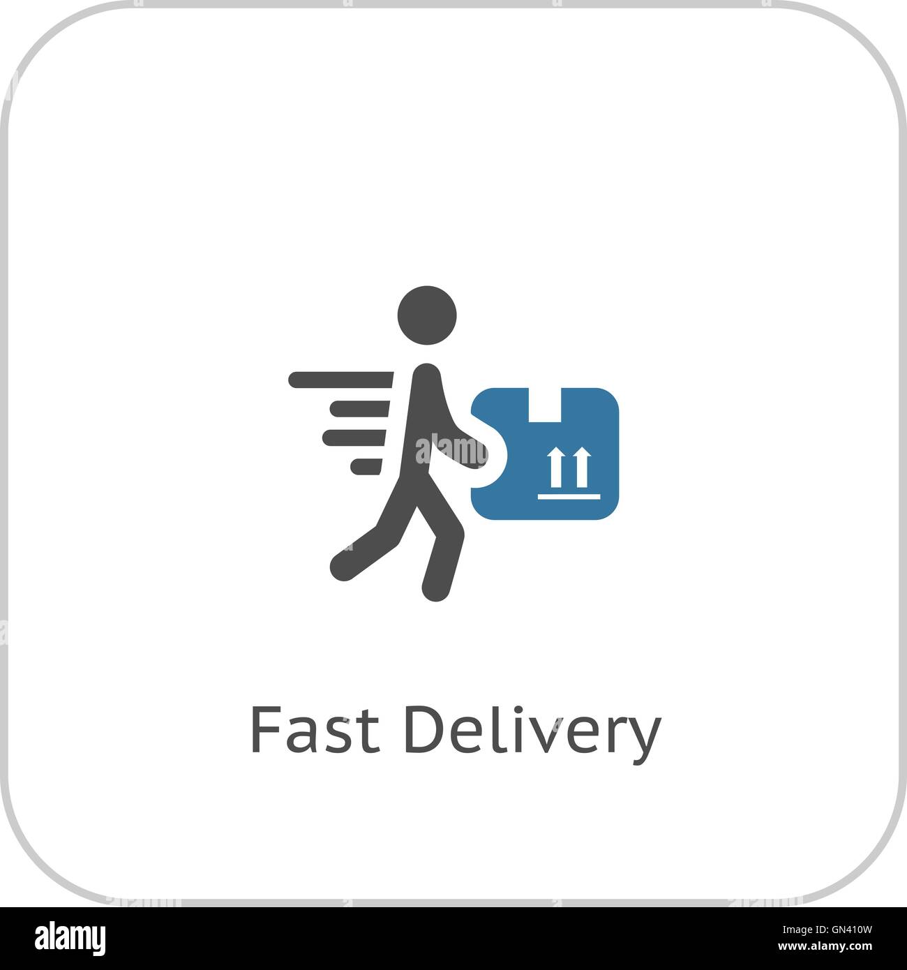 Delivery man package icon delivery Stock Vector Images - Alamy