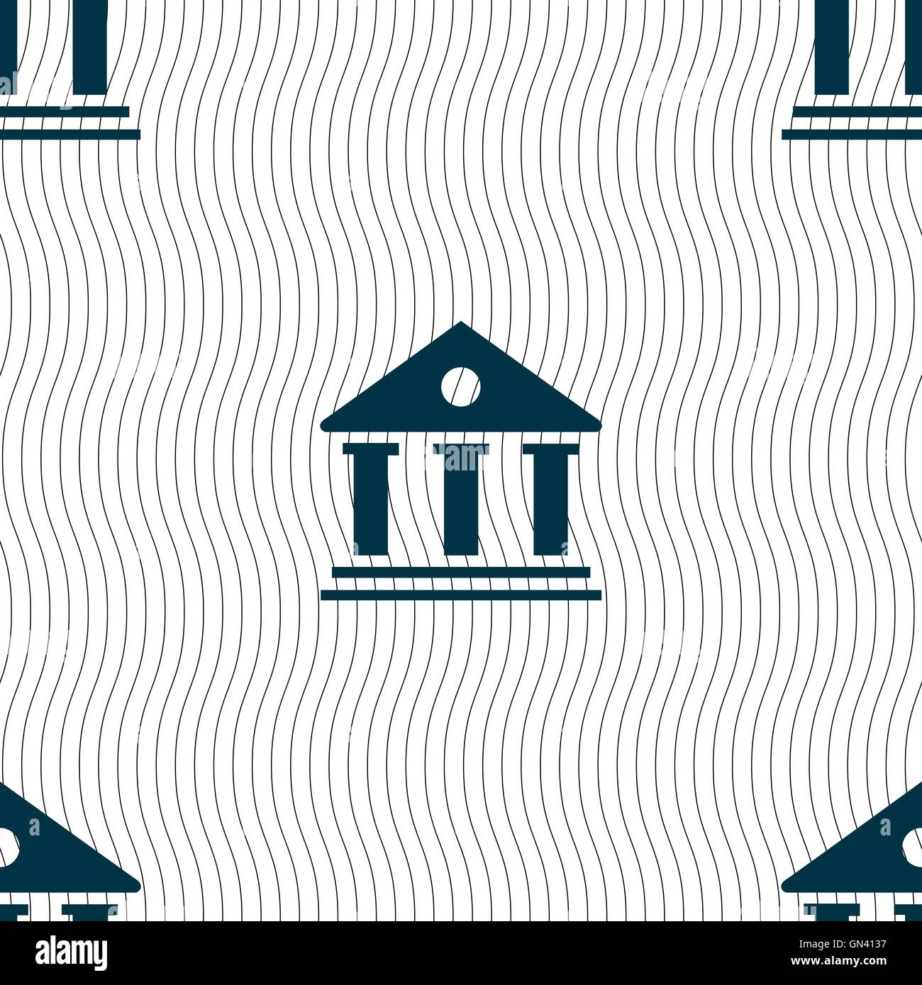 Bank building coin icon Stock Vector Images - Alamy