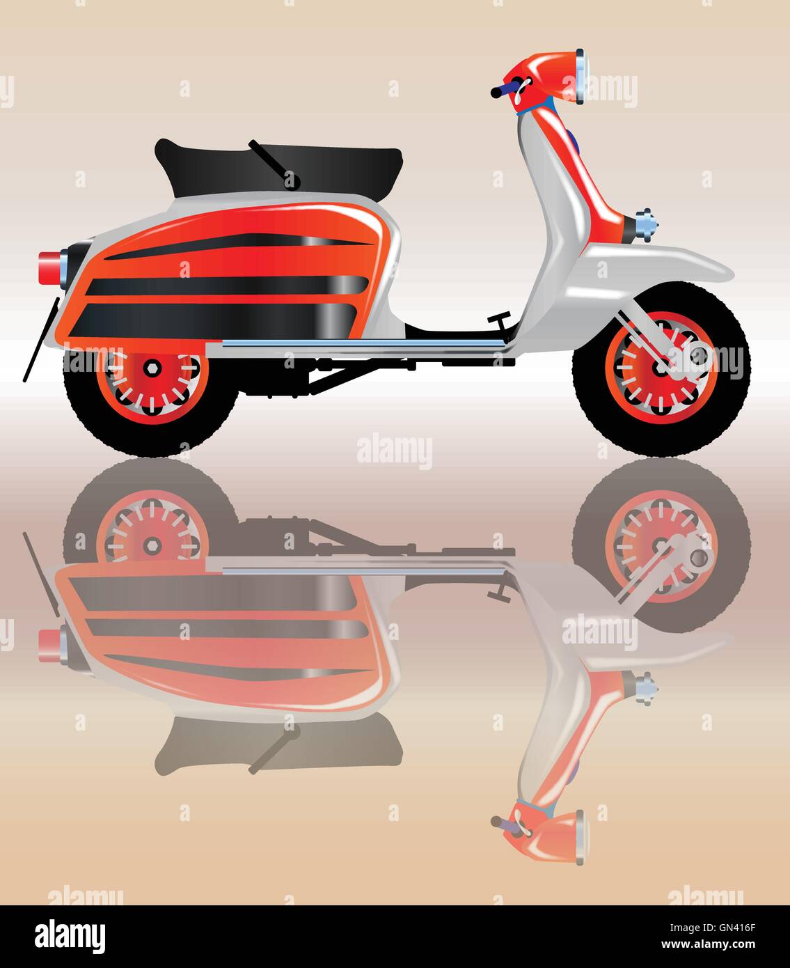 Mod scooter 60s hi-res stock photography and images - Alamy