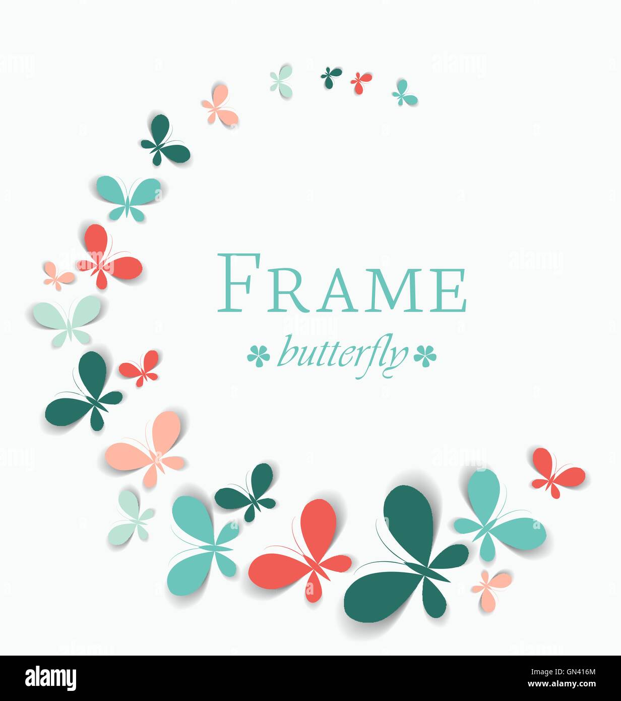 Colorful butterfly paper style Stock Vector Images - Alamy