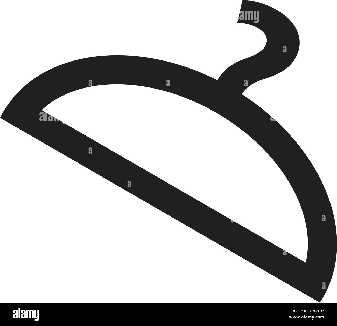 Clothing hanger vector Cut Out Stock Images & Pictures - Alamy