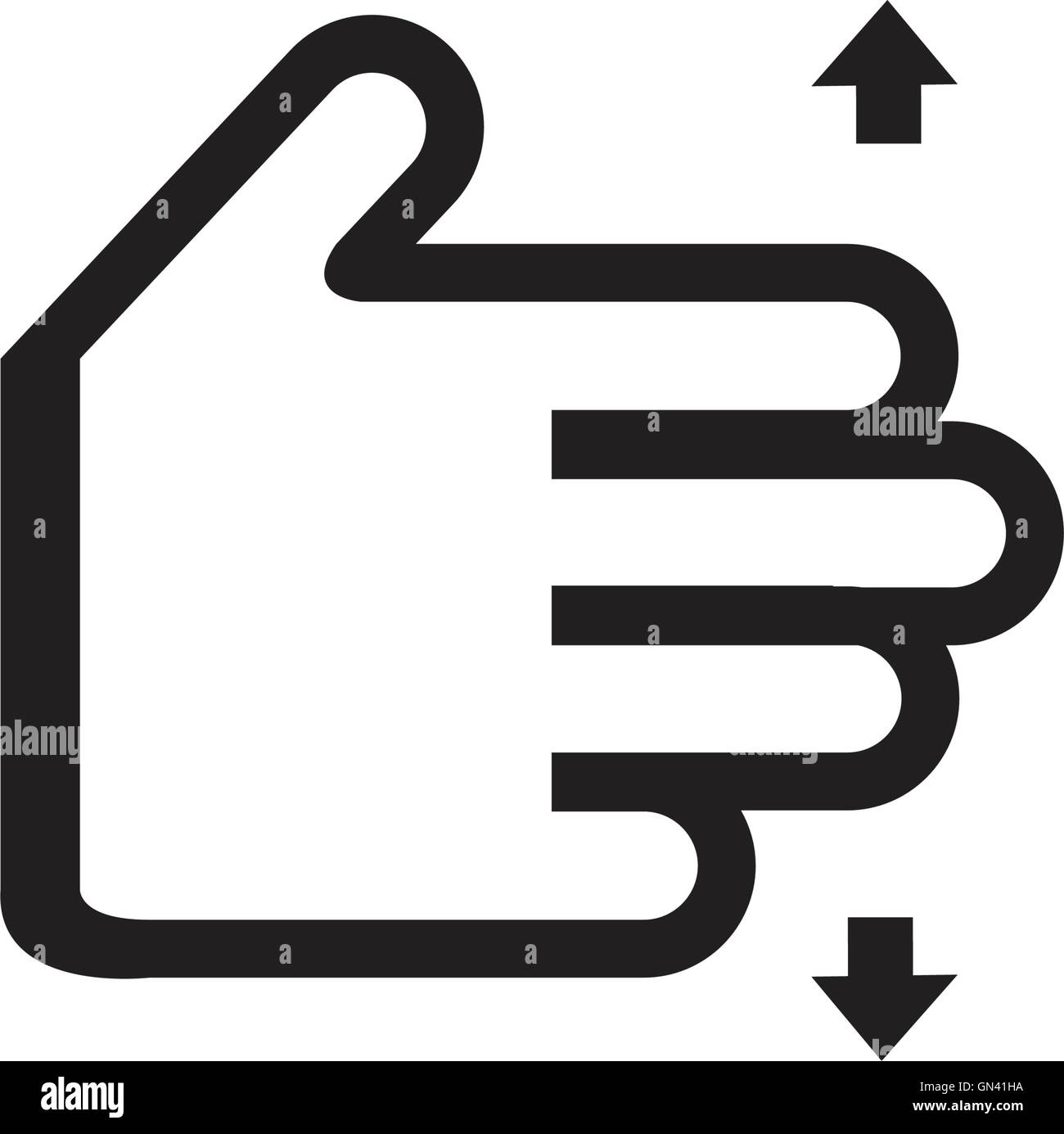 Human Hand icon Stock Vector Image & Art - Alamy