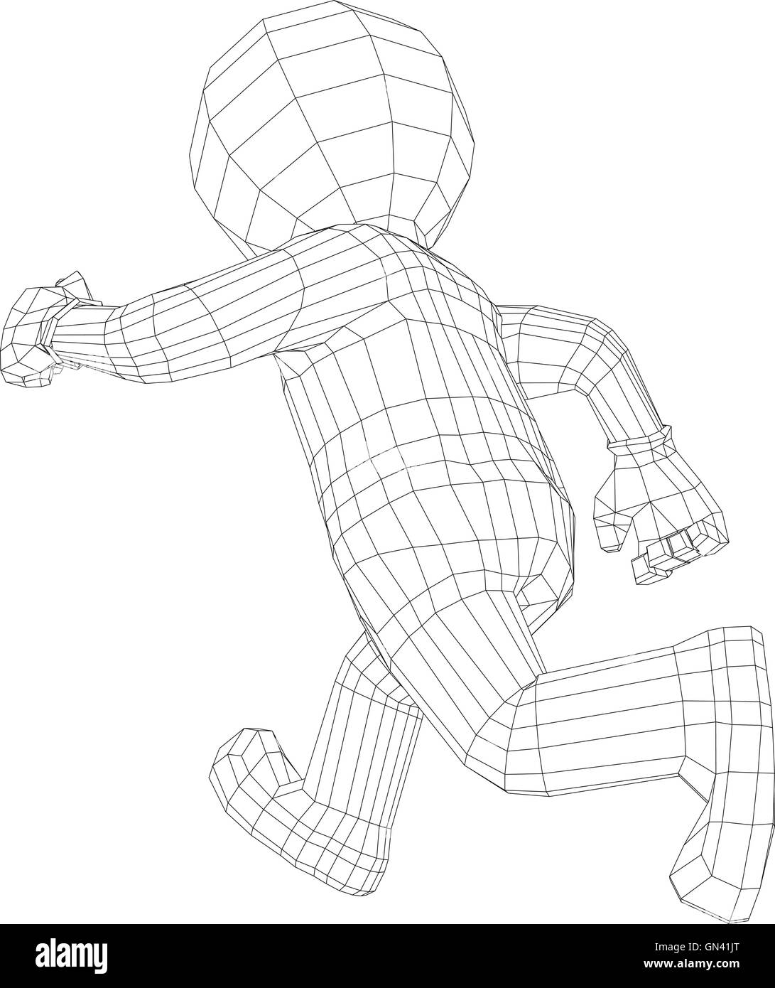 3d man Stock Vector Images - Alamy