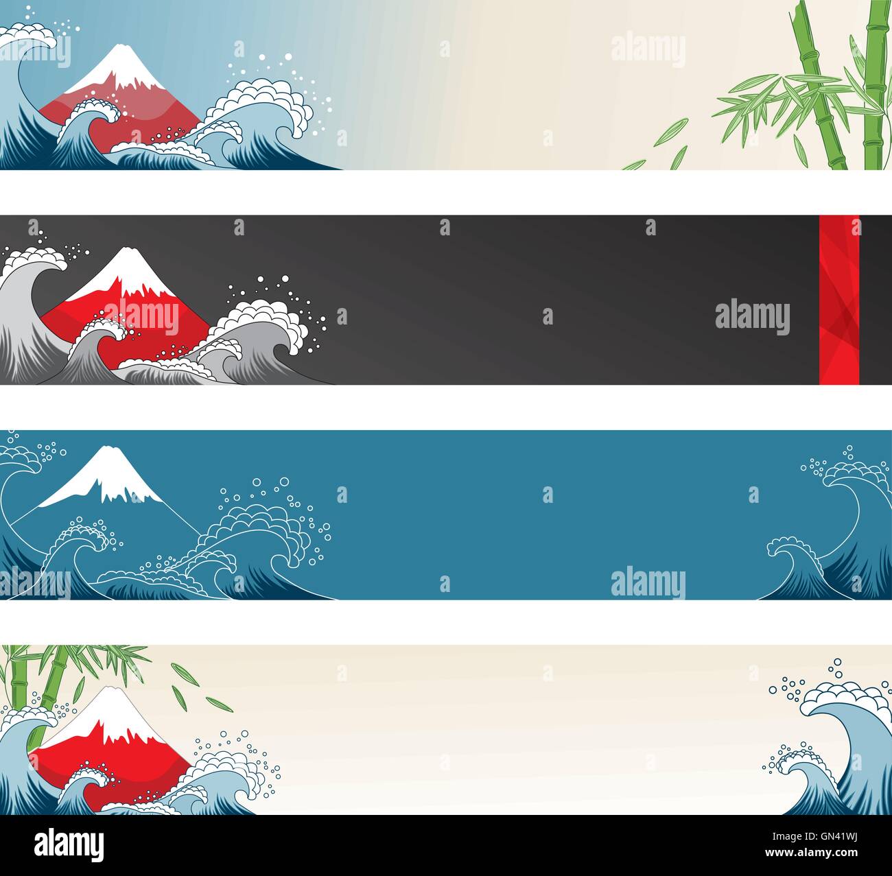 Set of japanese banners for design Stock Vector Image & Art - Alamy