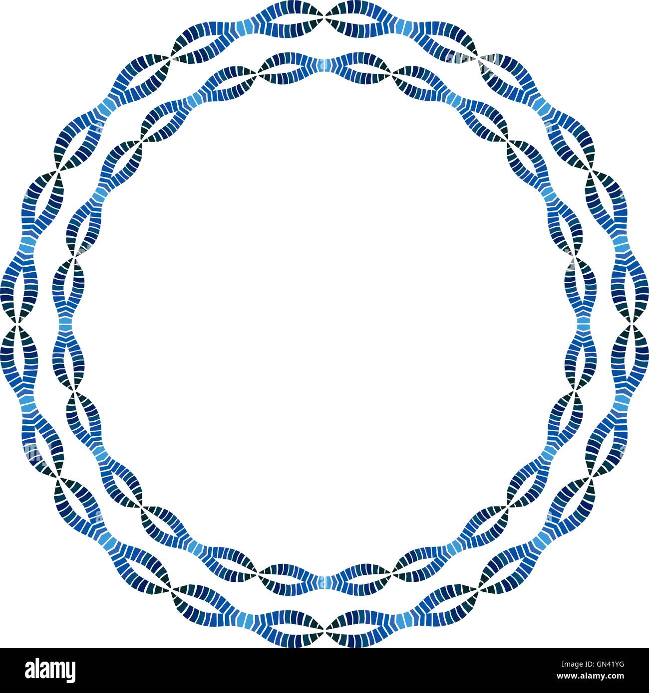 Blue circle mandala hi-res stock photography and images - Alamy