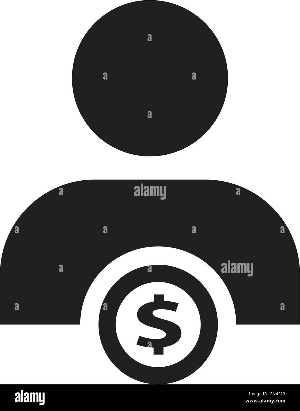 Problem bankrupt money icon Stock Vector Images - Alamy