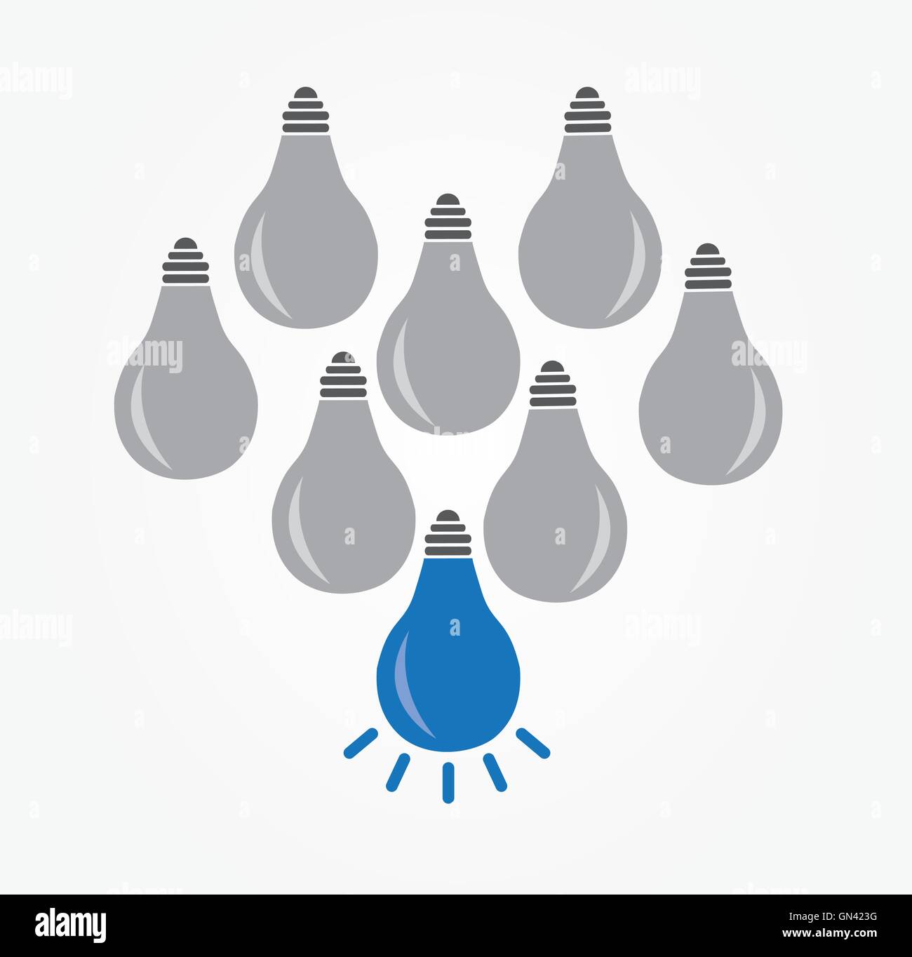 Creative and difference idea Stock Vector Image & Art - Alamy