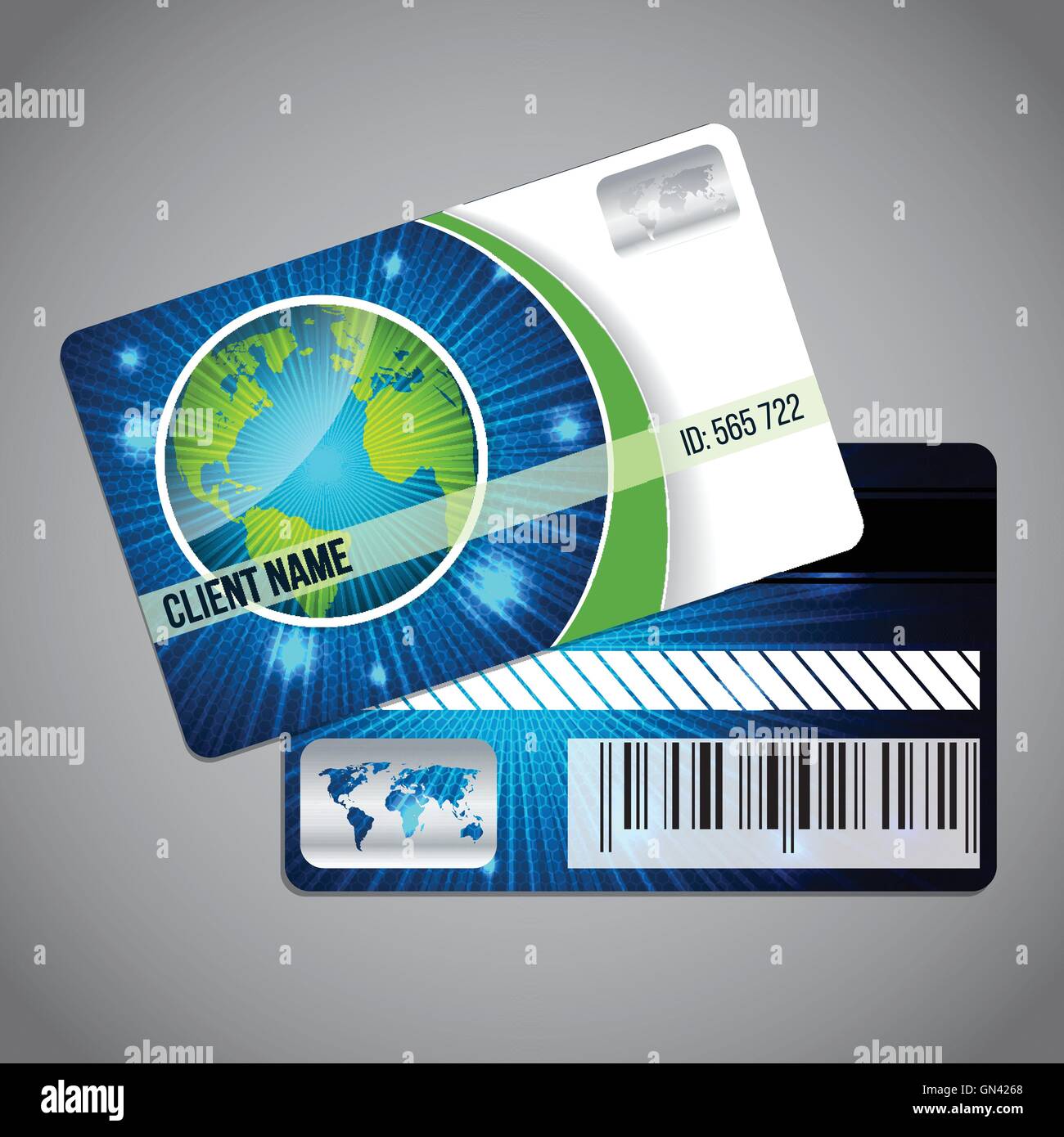 Globe credit card on Stock Vector Images - Alamy