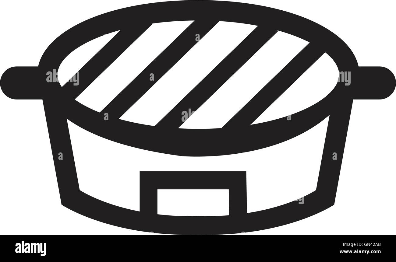 Grill steak bbq outdoor Stock Vector Images - Alamy