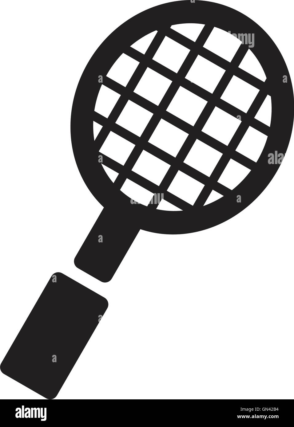 Badminton racket silhouette Cut Out Stock Images & Pictures - Alamy
