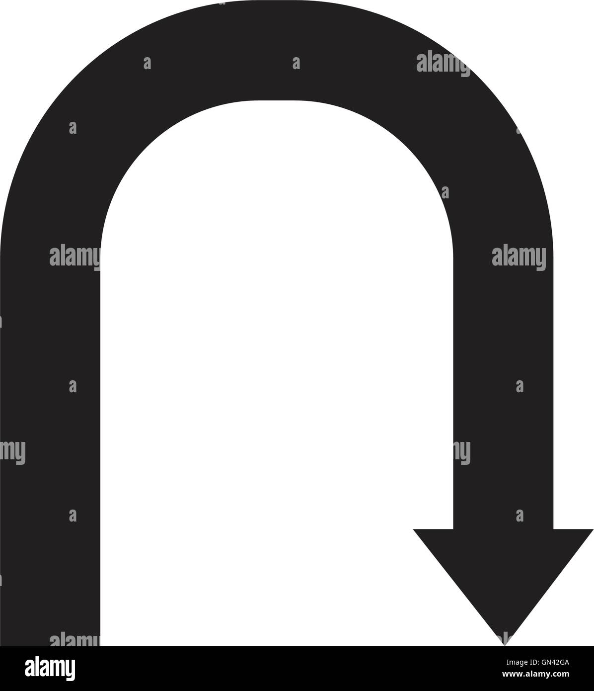 White directional arrow Stock Vector Images - Alamy