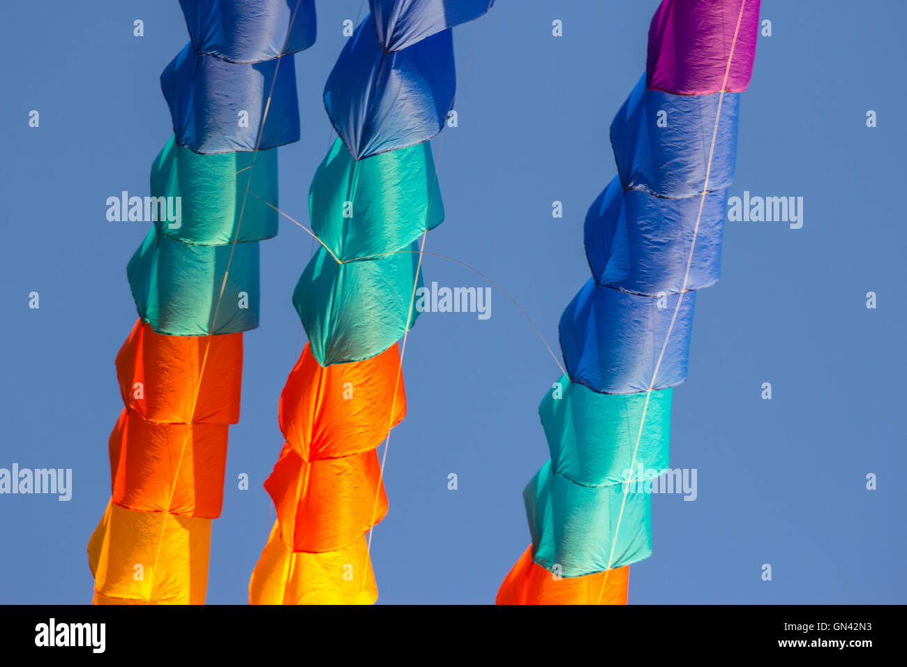 Abstract elements of flying kite for background Stock Photo - Alamy