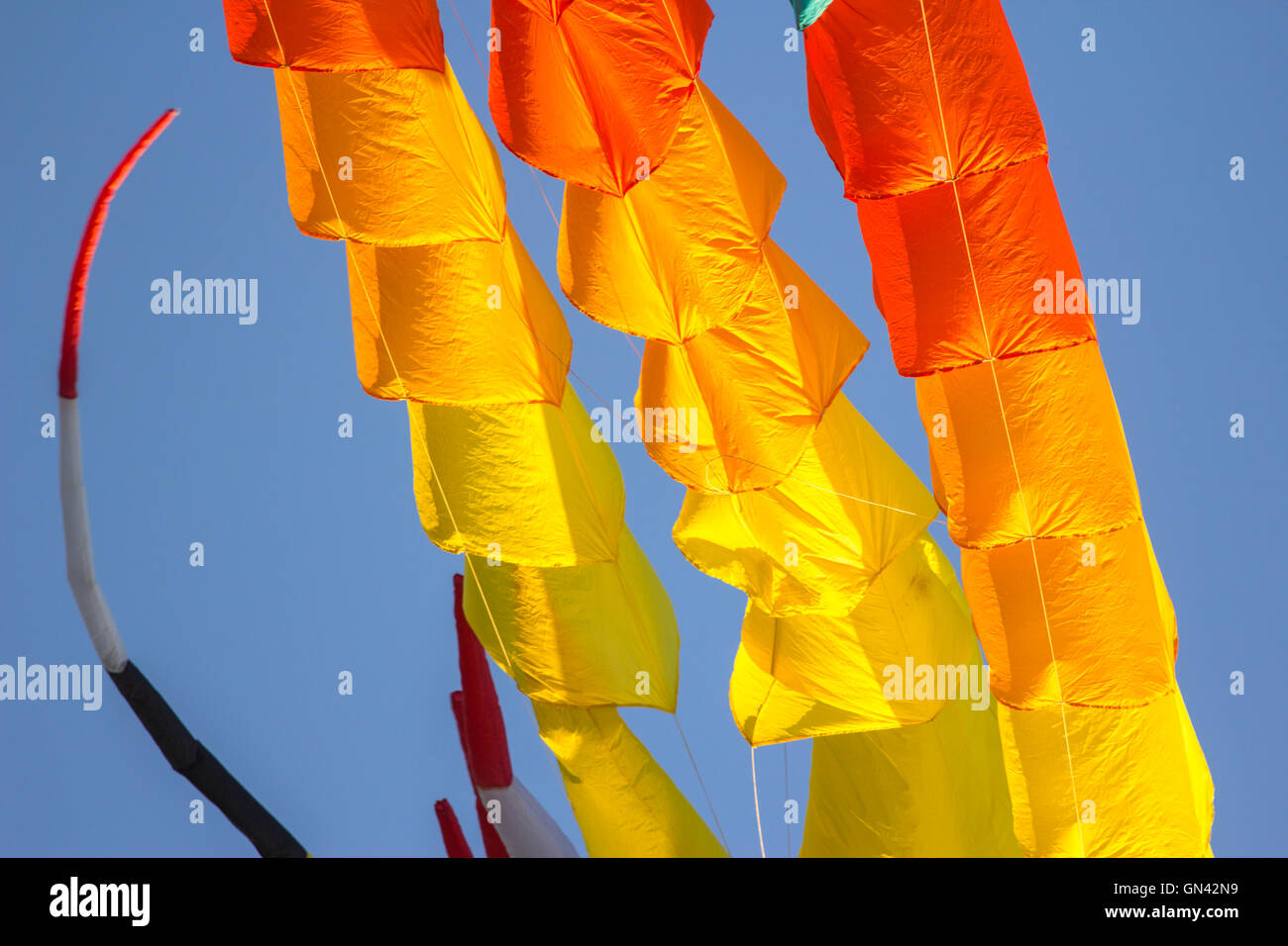 Abstract elements of flying kite for background Stock Photo - Alamy