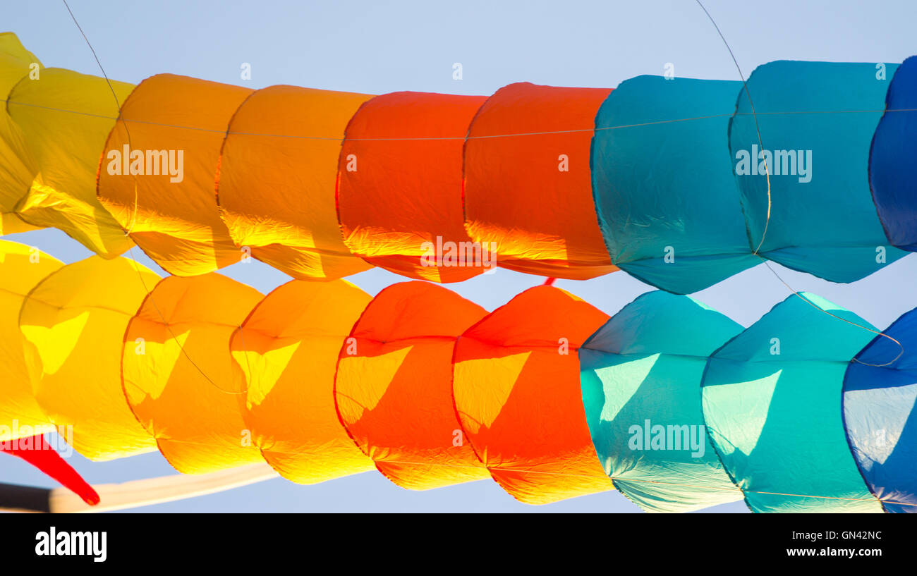 Abstract elements of flying kite for background Stock Photo - Alamy