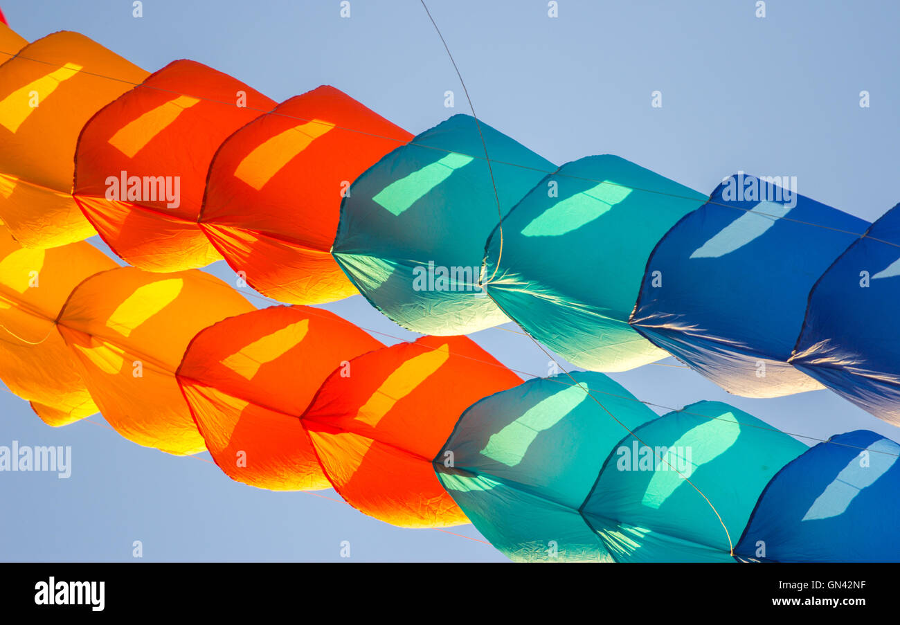 Abstract elements of flying kite for background Stock Photo - Alamy