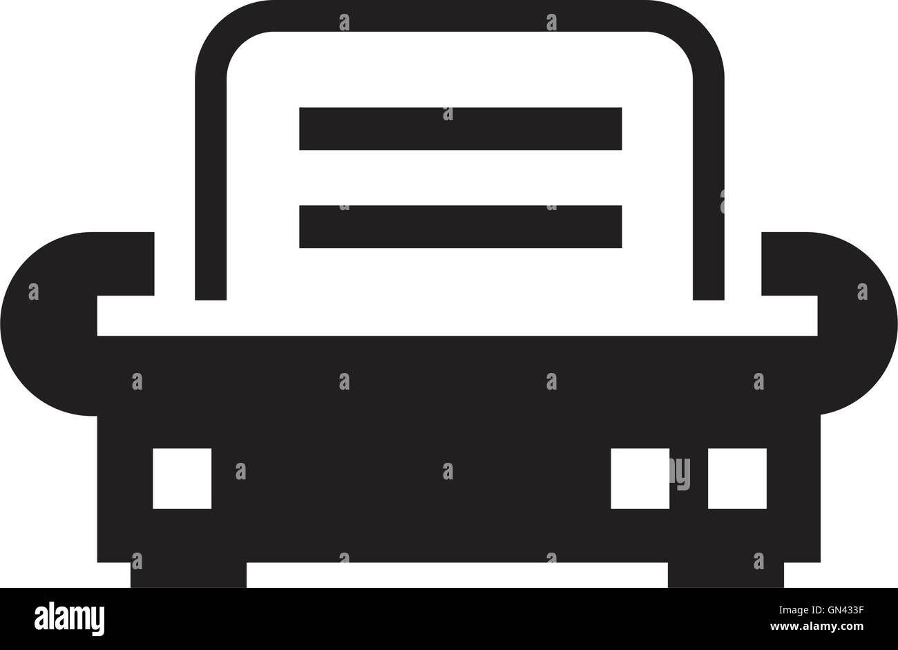 Print icon office equipment Stock Vector Images - Alamy