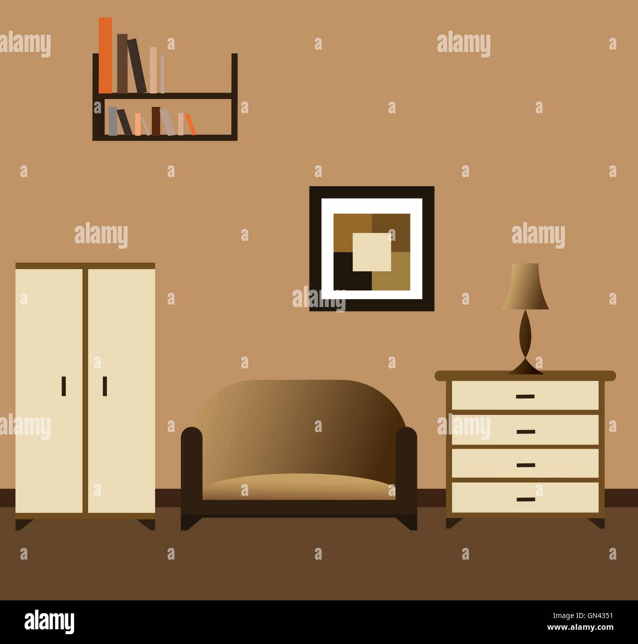 Interior view Stock Vector Images - Alamy