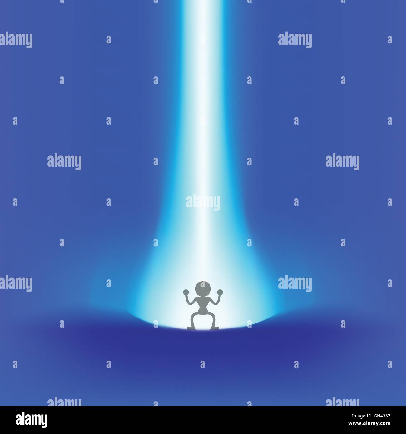 Man with the Great Power Stock Vector Image & Art - Alamy