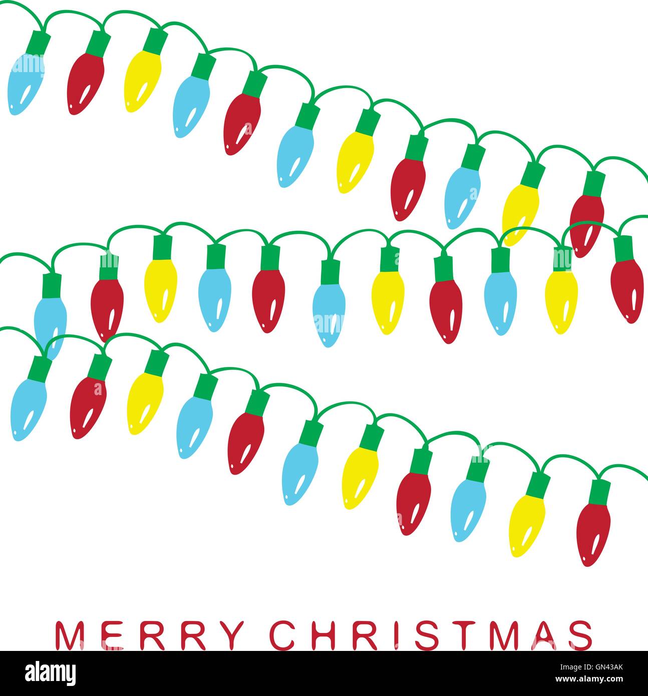 Christmas border with lights Stock Vector Images - Alamy