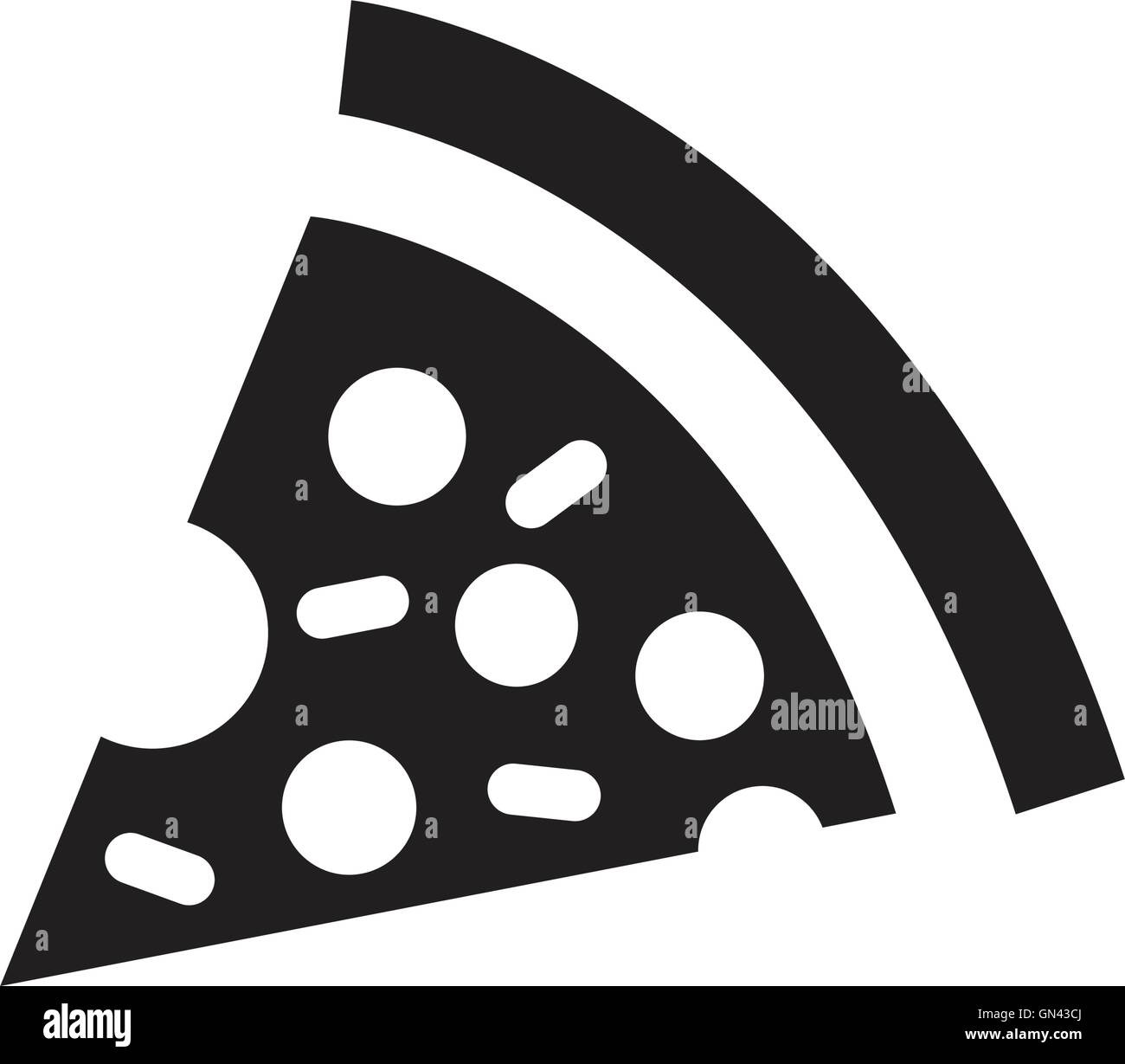 Pizza icon Stock Vector Images - Alamy