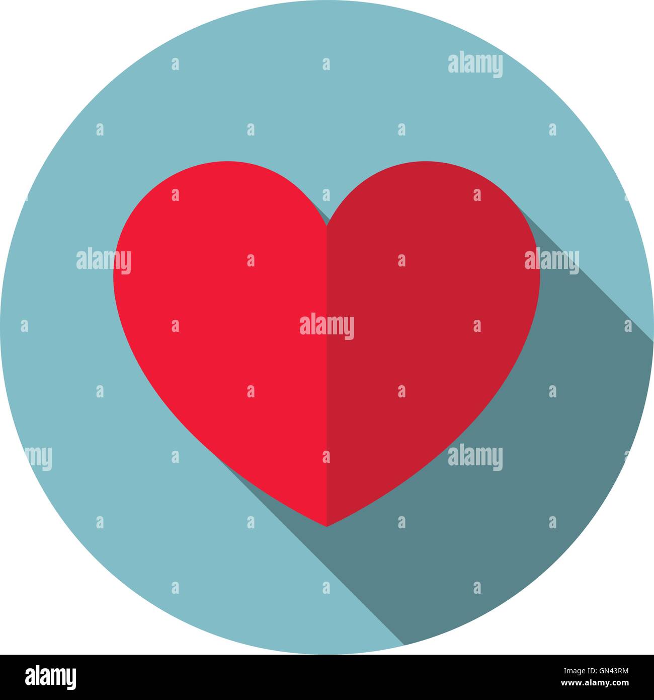 Flat heart icon hi-res stock photography and images - Alamy