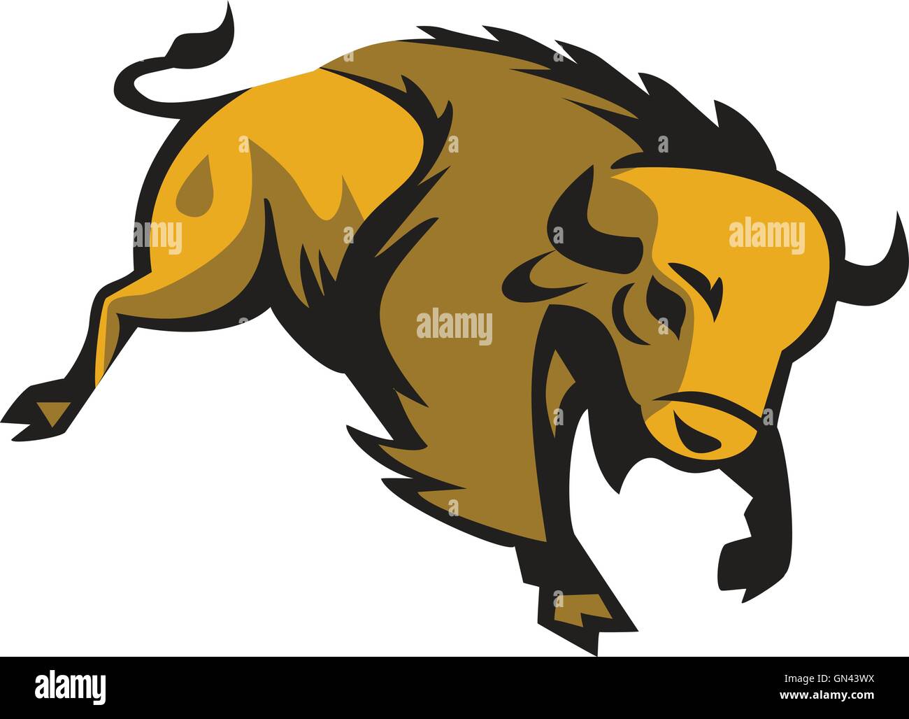 Bison artwork Stock Vector Images - Alamy