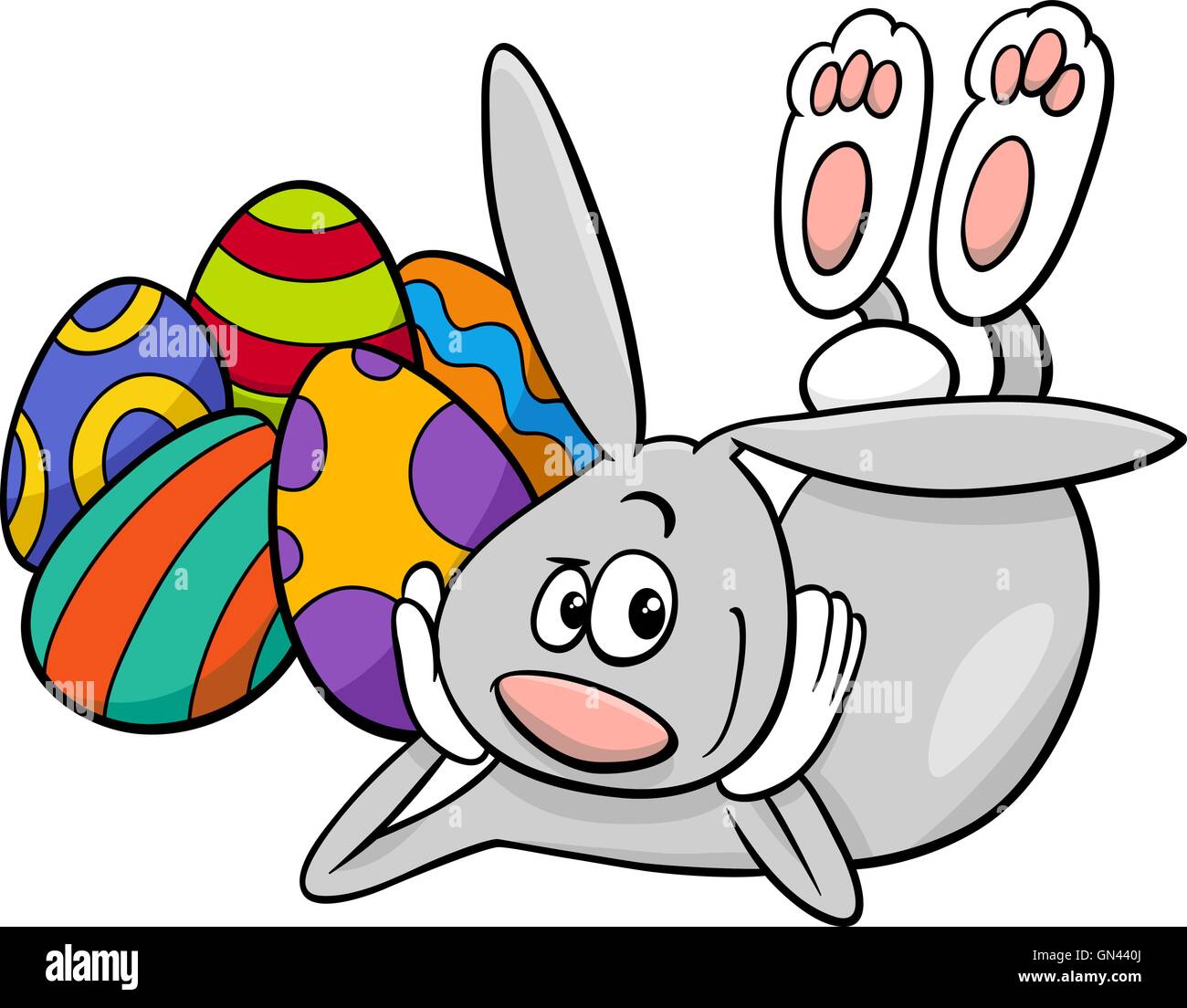 easter bunny cartoon character Stock Vector Image & Art - Alamy