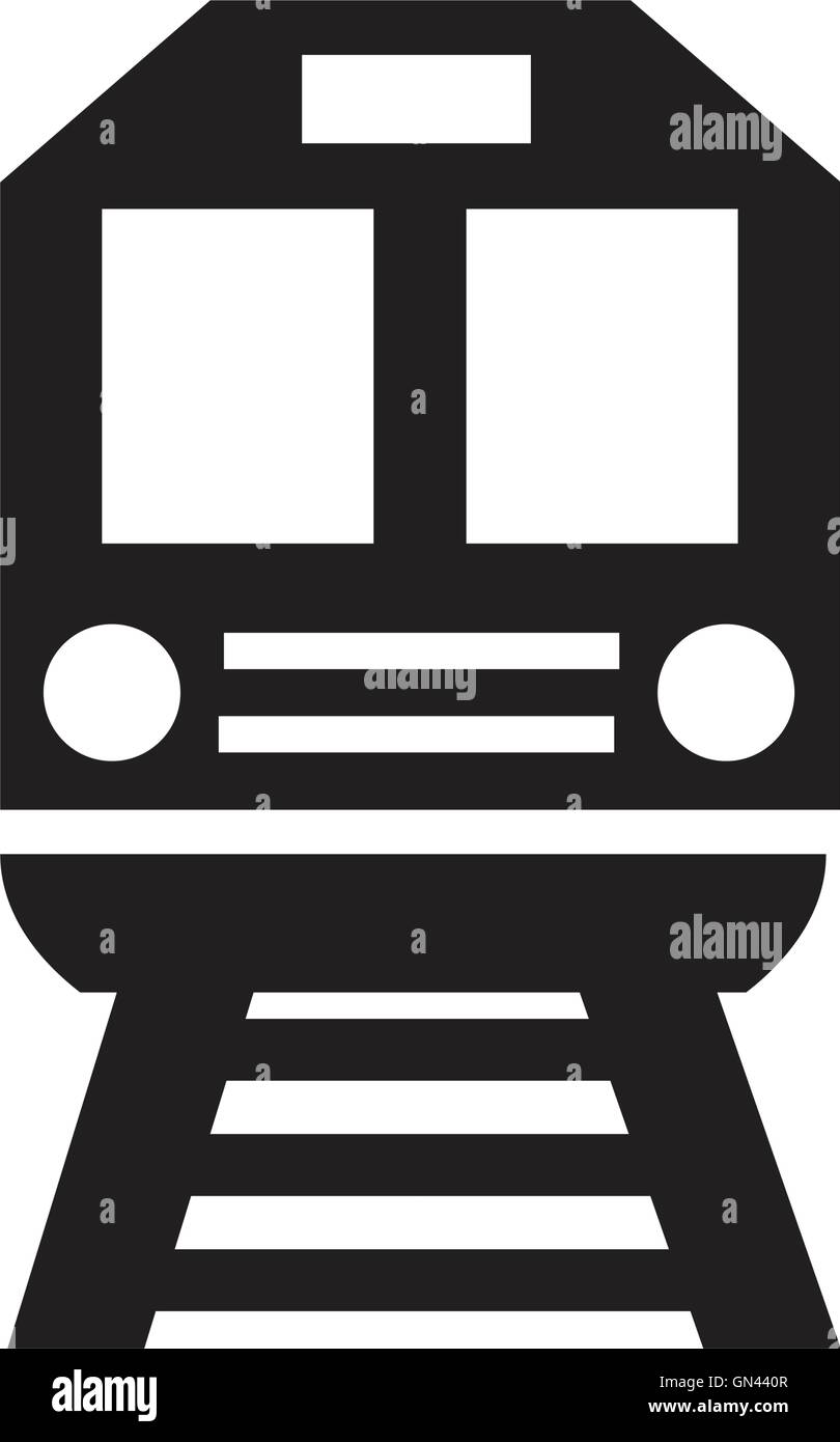 Icon train rail Stock Vector Images - Alamy