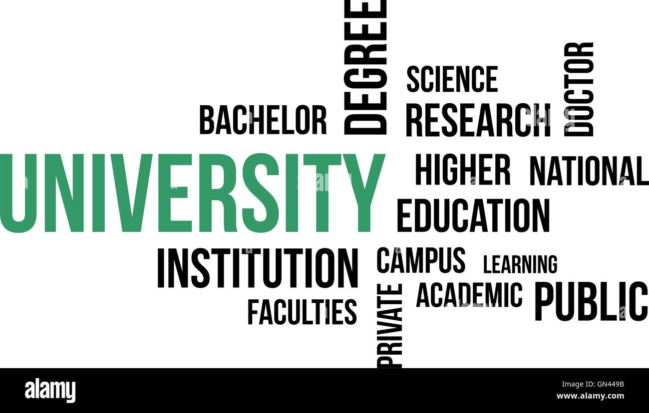 word cloud - university Stock Vector Image & Art - Alamy