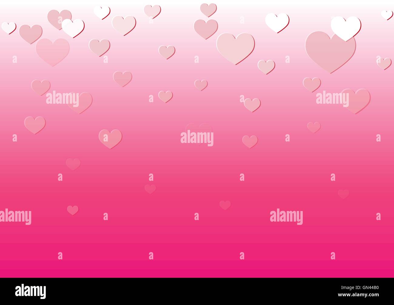 Falling Heart Pink Background Stock Vector Image & Art - Alamy