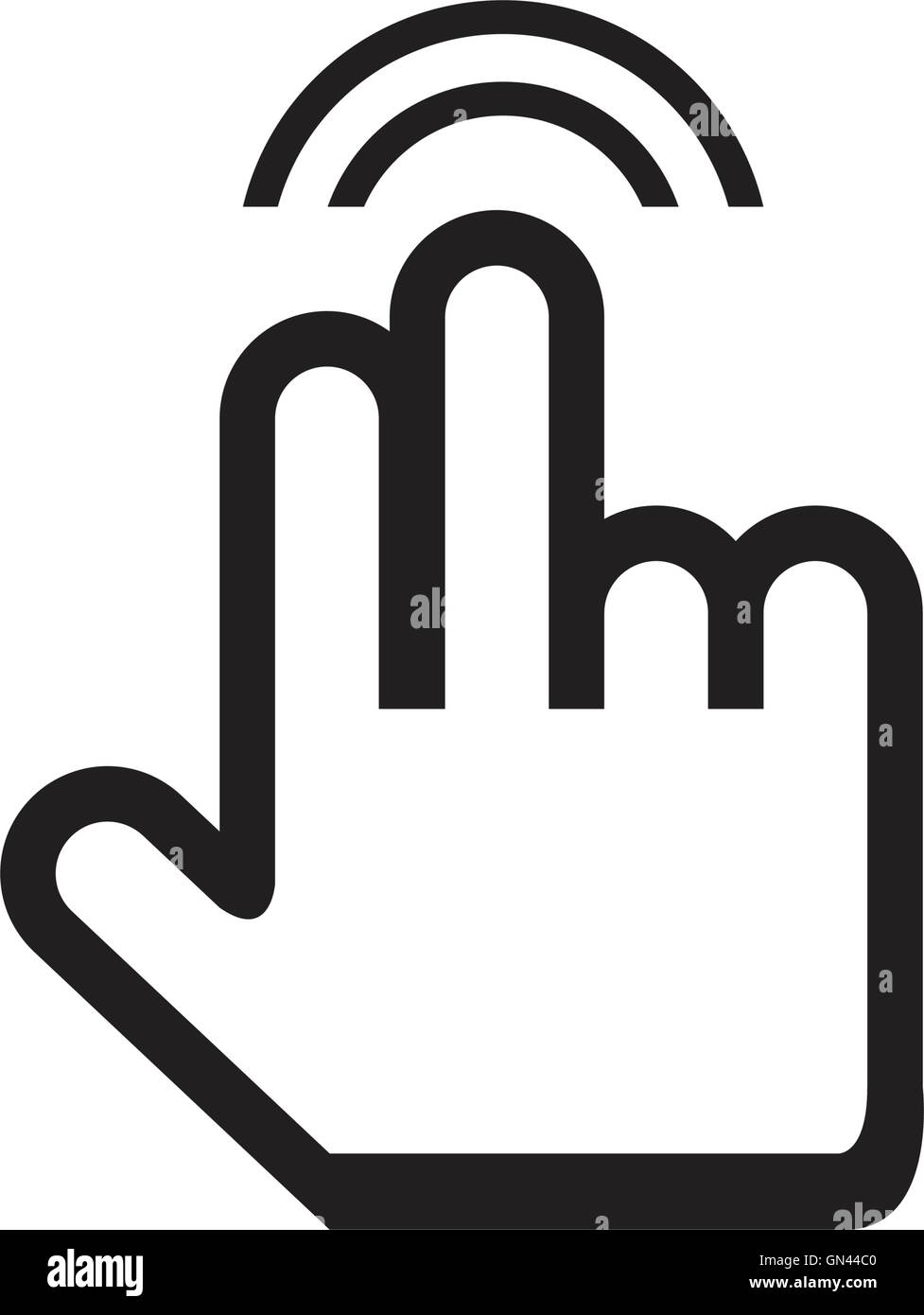 Hand palm computer Stock Vector Images - Alamy