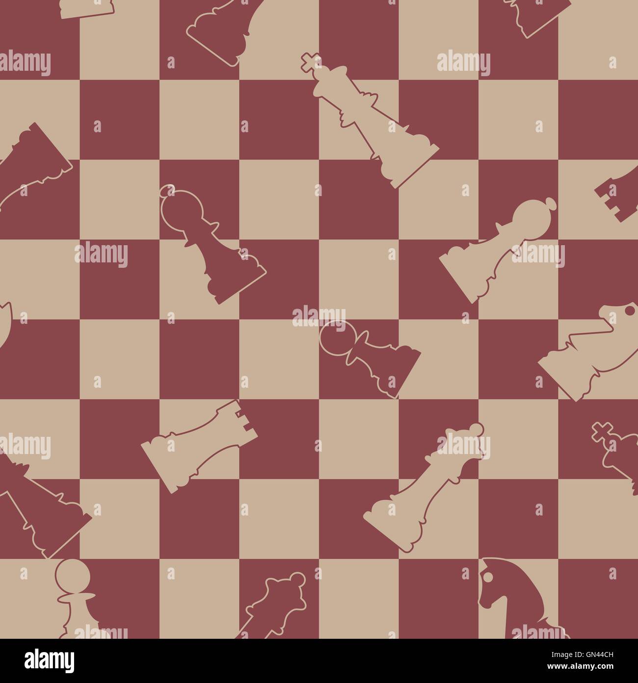 Seamless background of chess, vector illustration Stock Vector Image ...