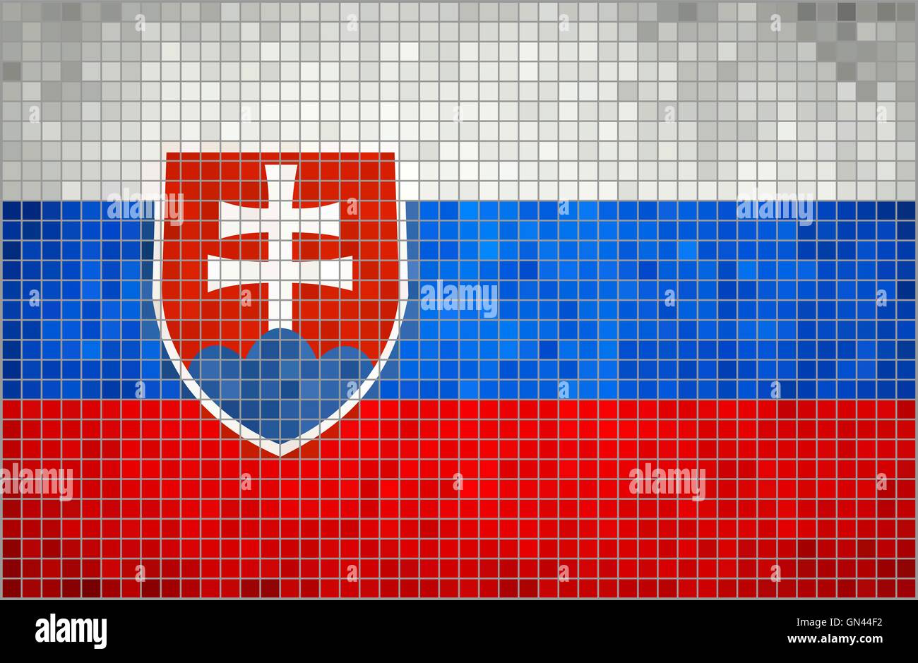 Slovakian flag Stock Vector Images - Alamy