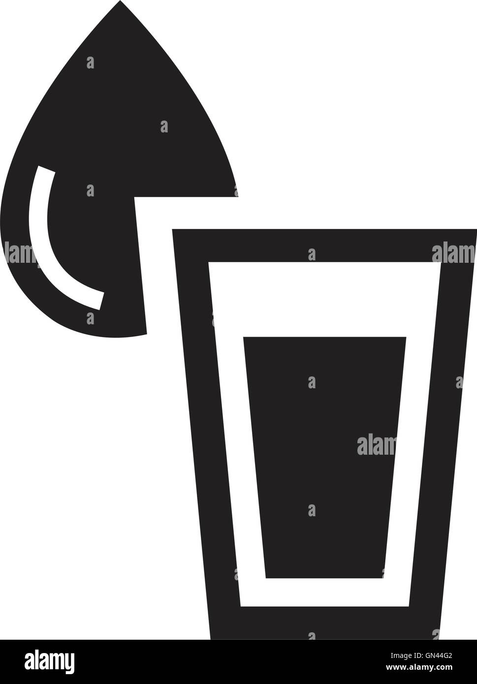 vector glass of water icon Stock Vector Image & Art - Alamy