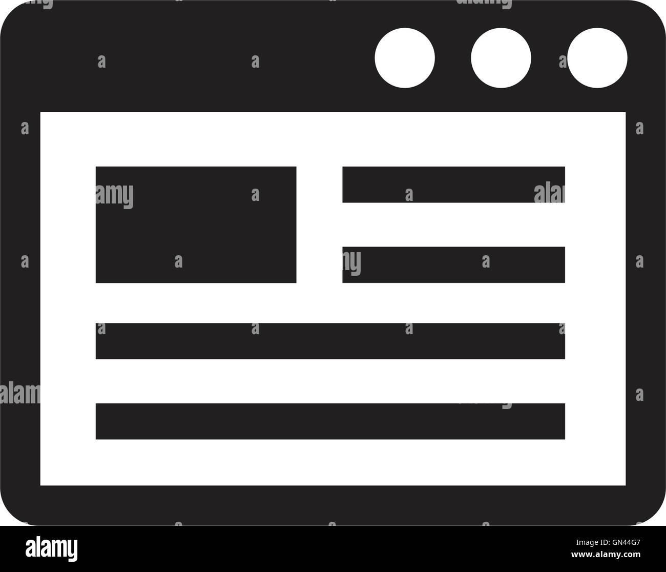 icon of program window Stock Vector Image & Art - Alamy