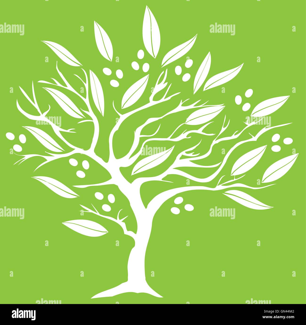 Big olive tree Stock Vector Images - Alamy