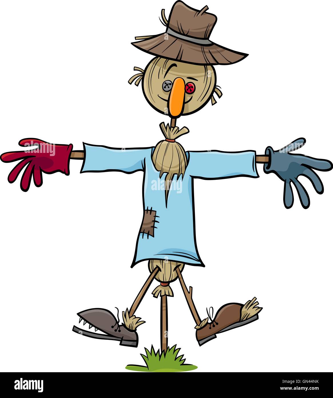 scarecrow character cartoon Stock Vector Image & Art - Alamy