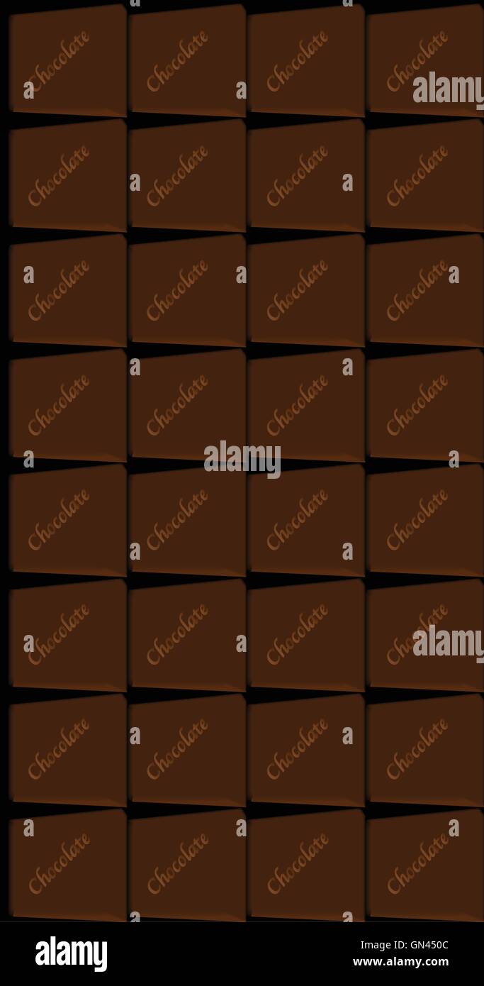 Tasty milk chocolate pieces Stock Vector Images - Alamy