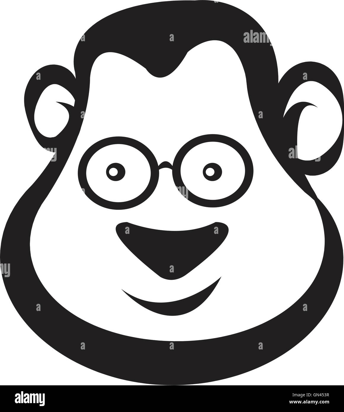 Monkey head icon vector Stock Vector Image & Art - Alamy