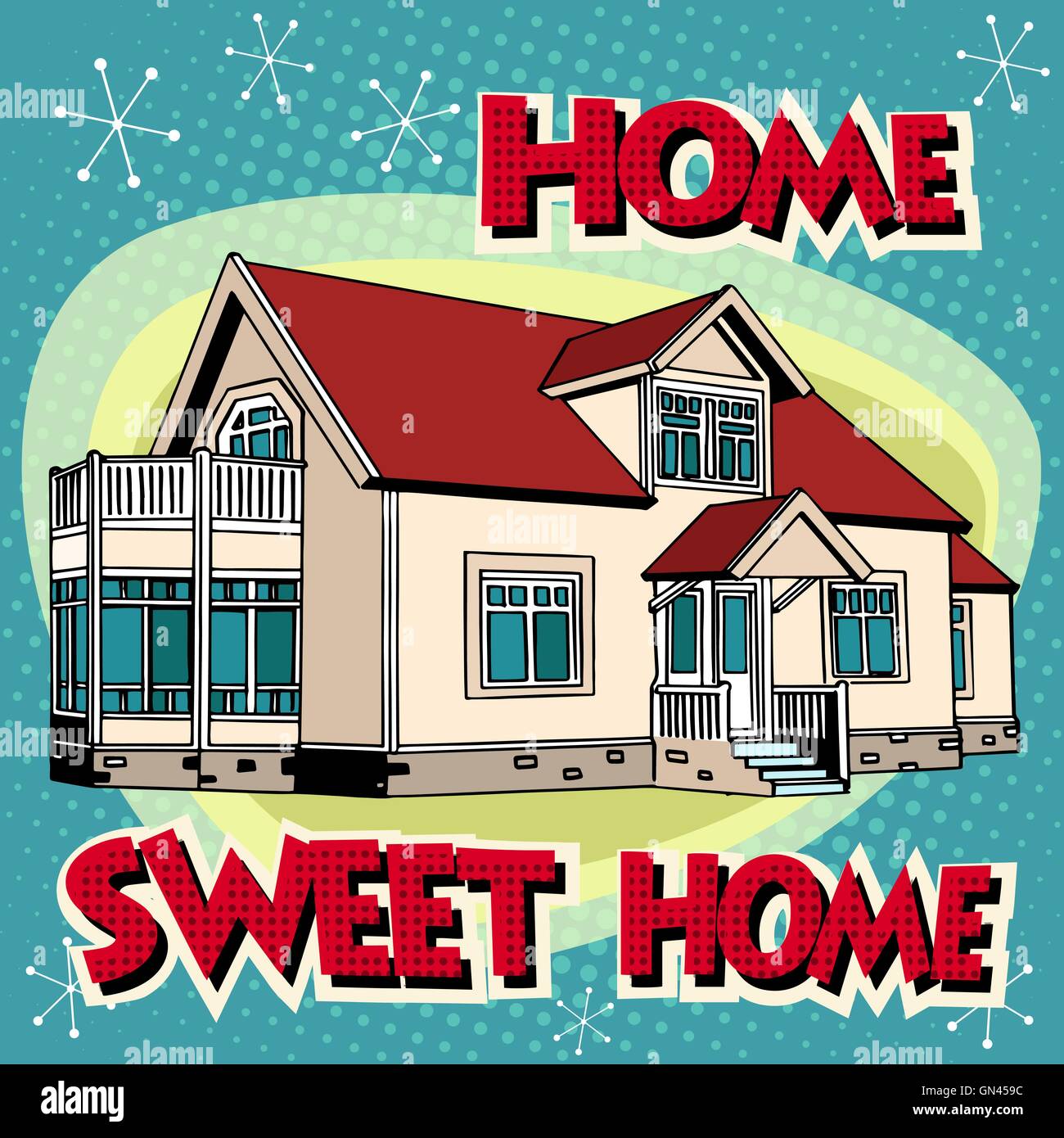 Cartoon house for sale hi-res stock photography and images - Alamy