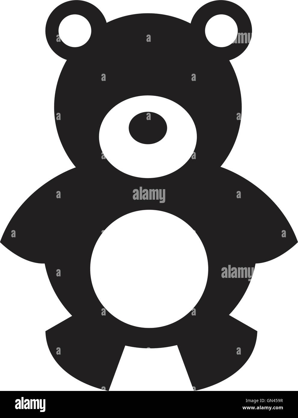 Teddy bear heart icon Stock Vector Images - Alamy